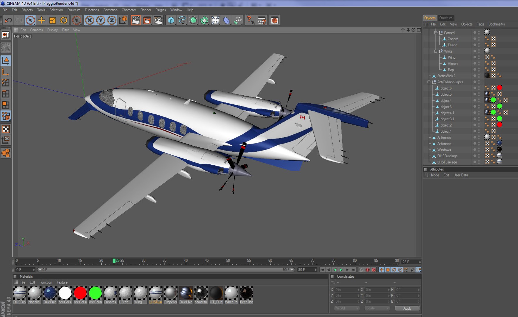 Business Aircraft C4d