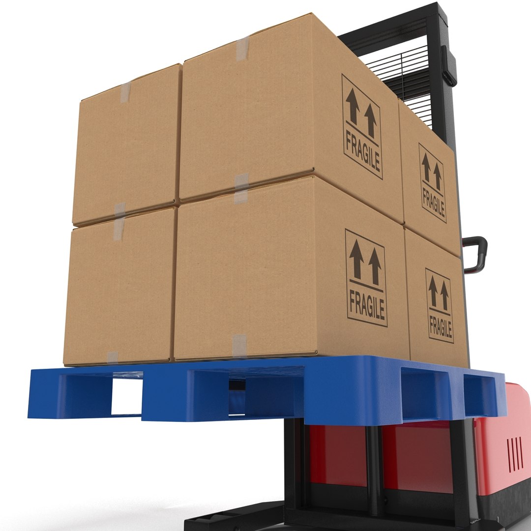 Electric Walkie Stacker Plastic 3d Model