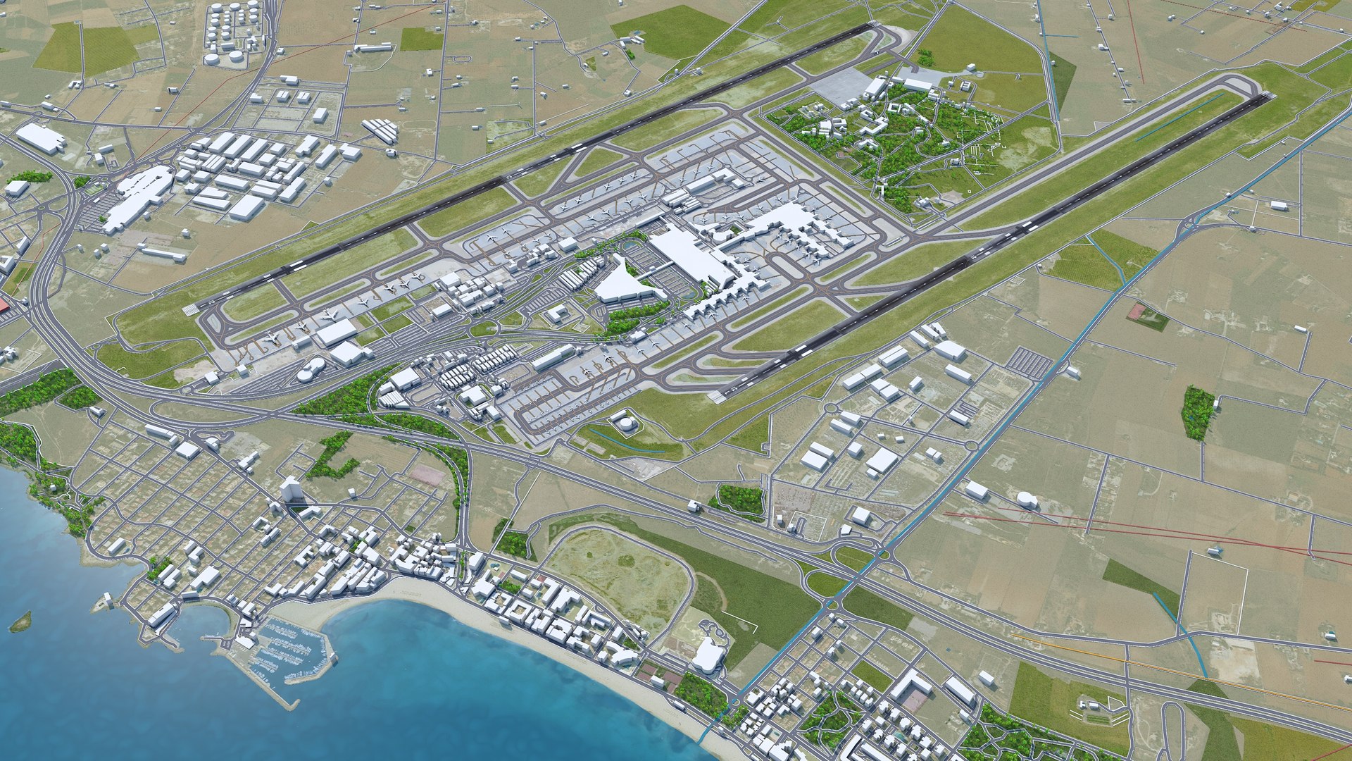 3D Model Palma De Mallorca Airport - TurboSquid 2013602
