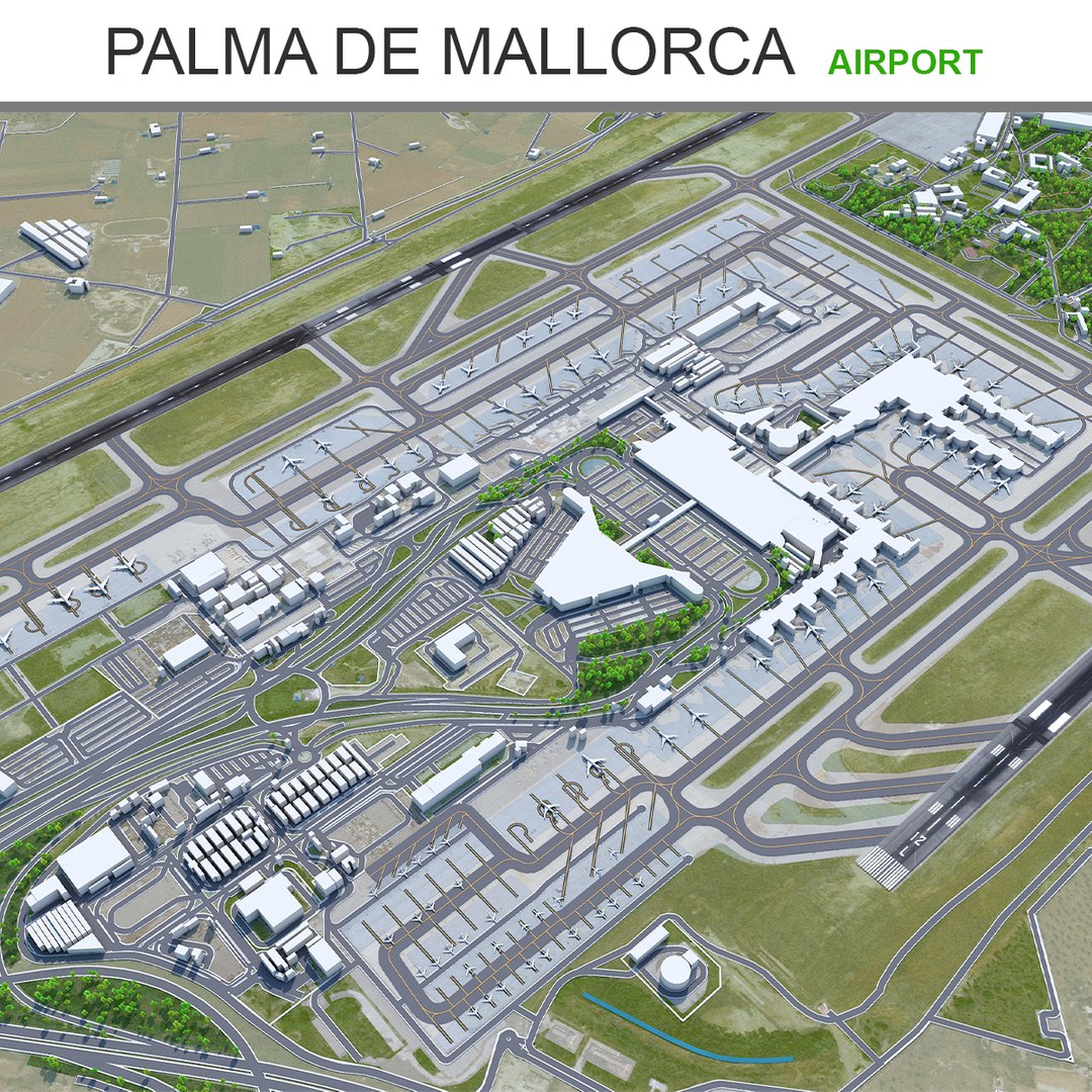 3D Model Palma De Mallorca Airport - TurboSquid 2013602