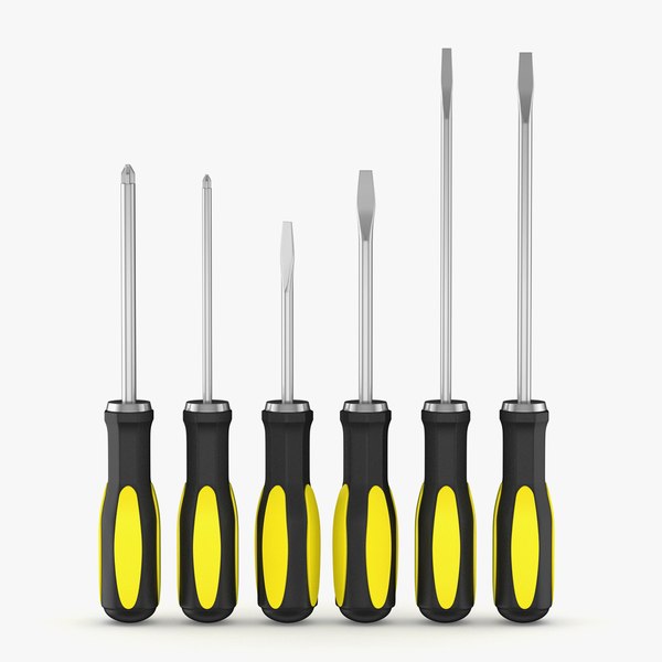 screwdrivers flathead phillips 3d obj
