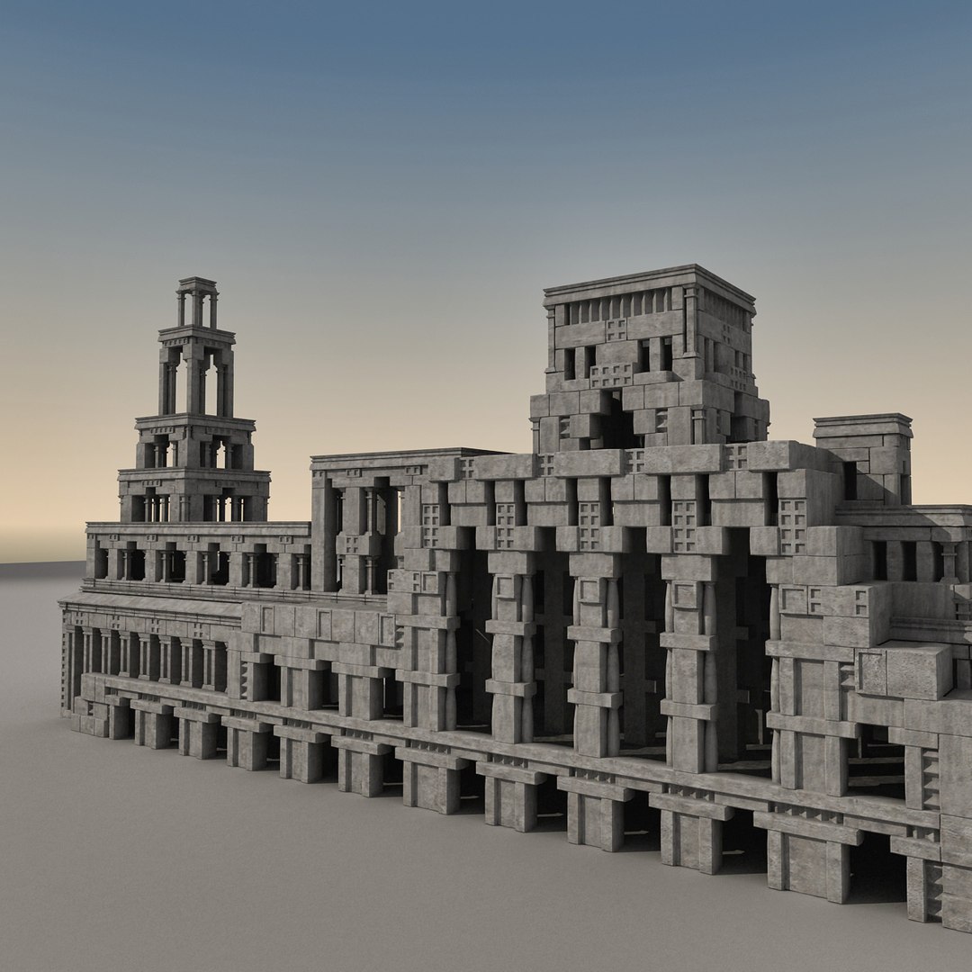 3d Model Of Ancient Fantasy Building