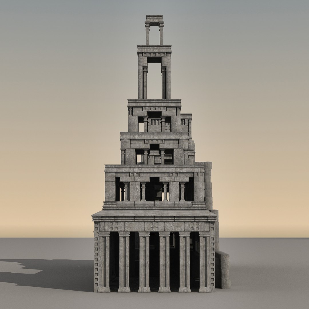 3d Model Of Ancient Fantasy Building
