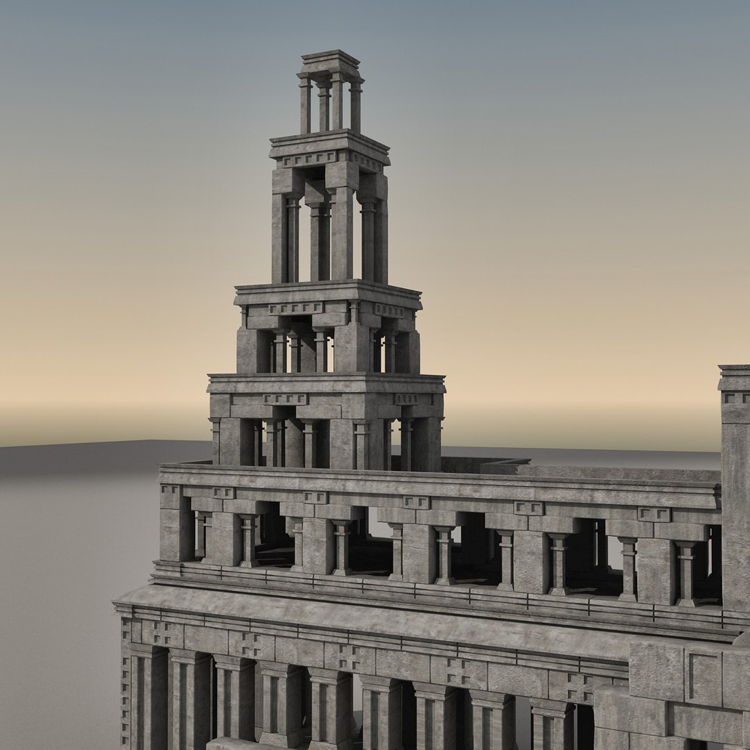 3d Model Of Ancient Fantasy Building