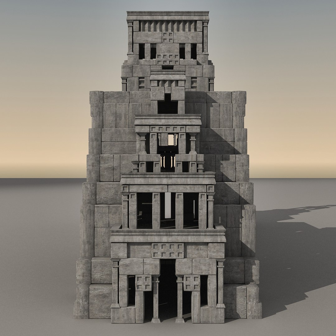 3d Model Of Ancient Fantasy Building