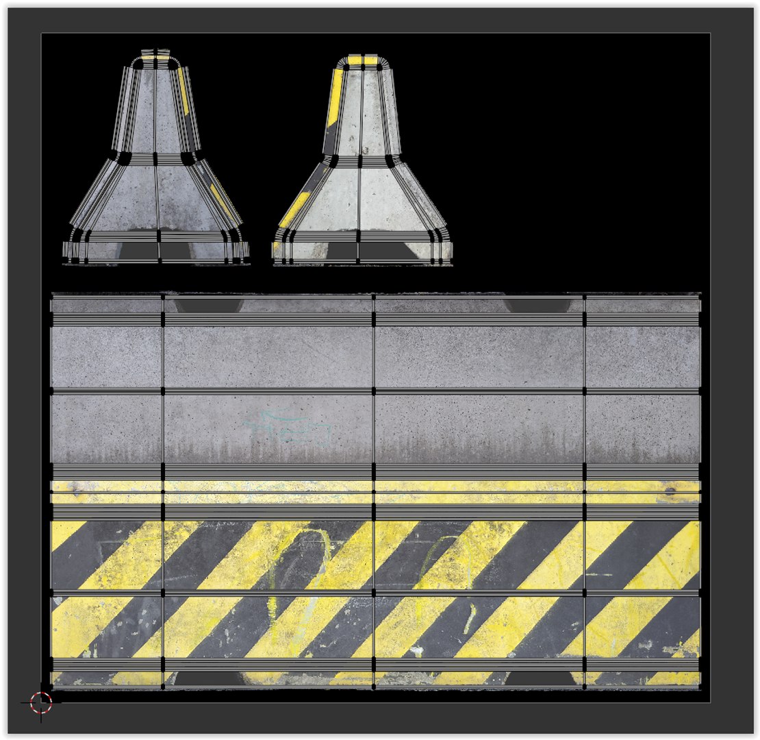 Traffic Barrier PBR 3D Model - TurboSquid 2235777