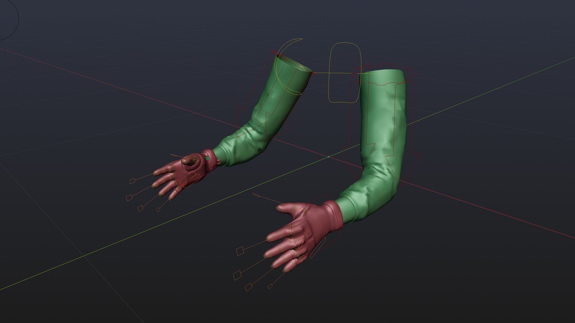 FPS Hands - Lowpoly - Rigged 3D Model - TurboSquid 2085297
