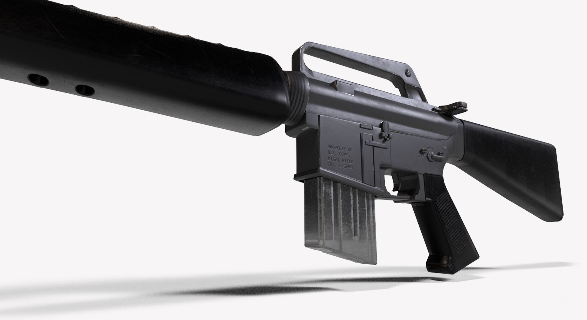 M16A1 Rifle 3D Model - TurboSquid 2069603