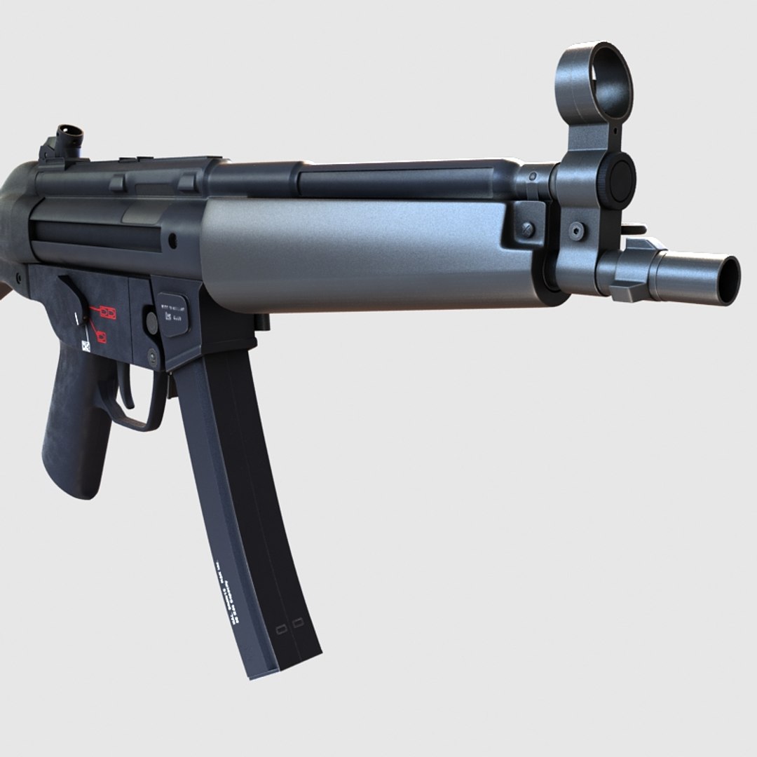 3d Realistic Submachine Gun A4 Model