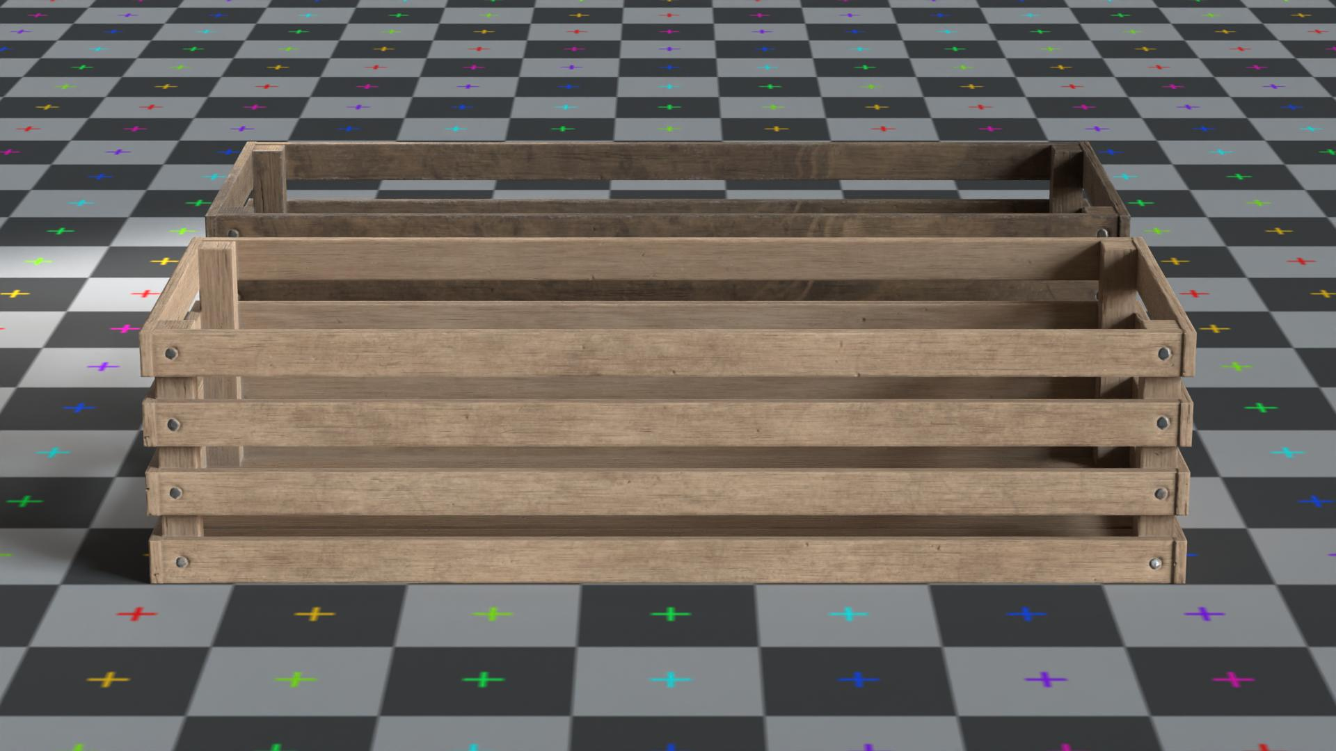 Long Wooden Crates Set 3D model - TurboSquid 2015377