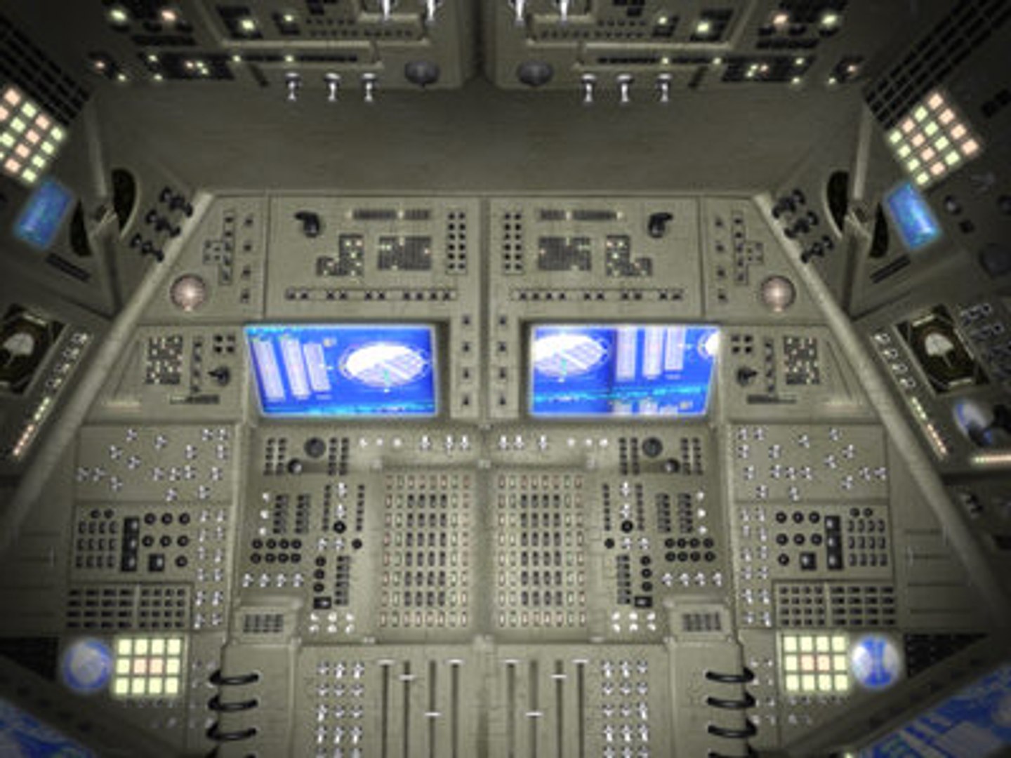 Space Shuttle Flight Deck 3d Model