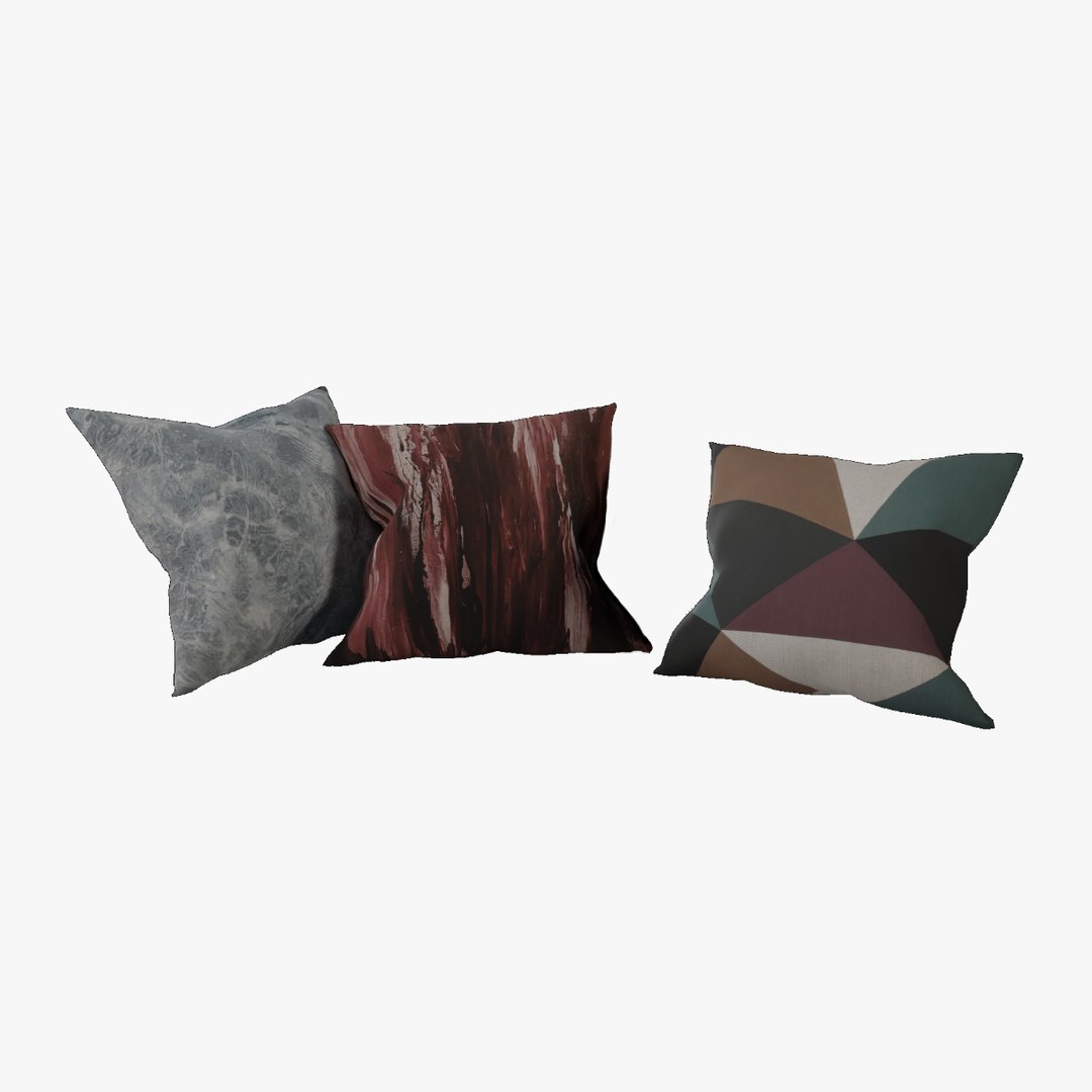 Free 3D Shapespark Low Poly Pillows Kit Model - TurboSquid 1947291