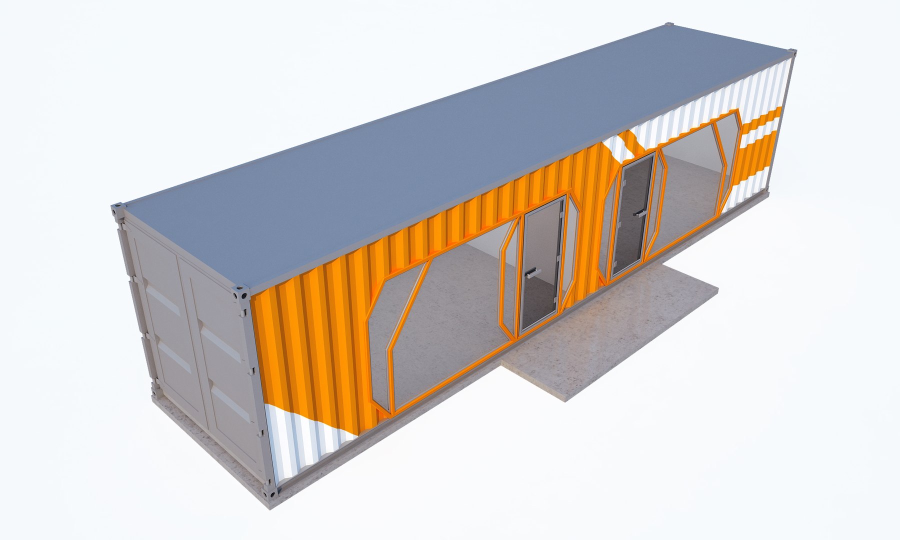 Container Office 3D Model - TurboSquid 1527974