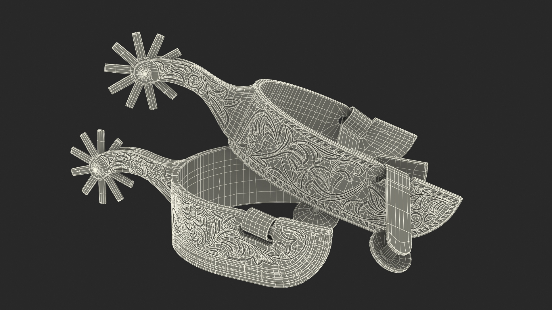 Cowboy Spurs Model - TurboSquid 1894084