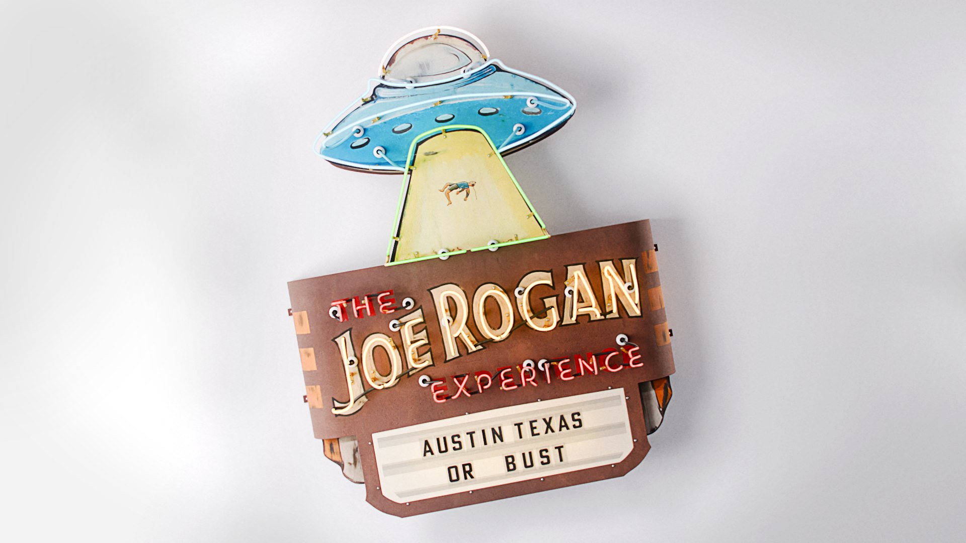 JRE Neon Sign - Joe Rogan Experience Podcast Studio Prop Model ...