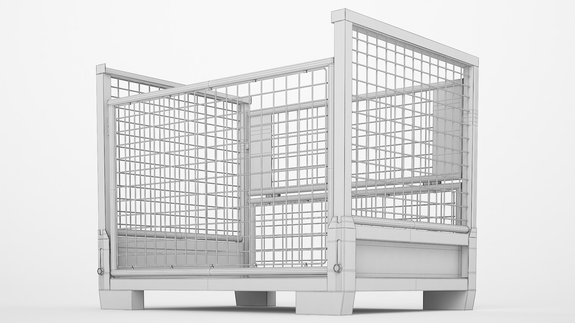 Collapsible Cage Pallet 01 3D Model - TurboSquid 2075631
