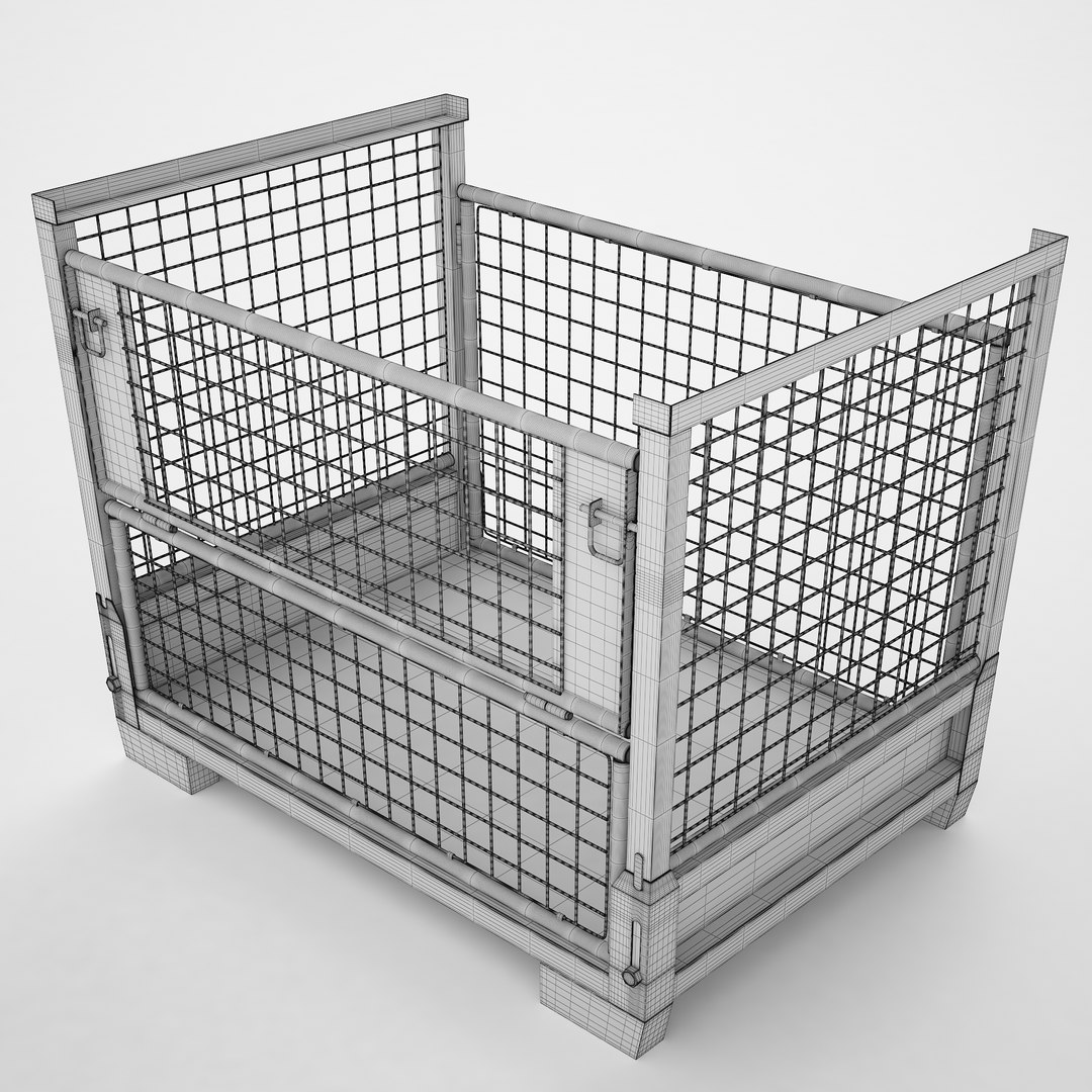 Collapsible Cage Pallet 01 3D Model - TurboSquid 2075631