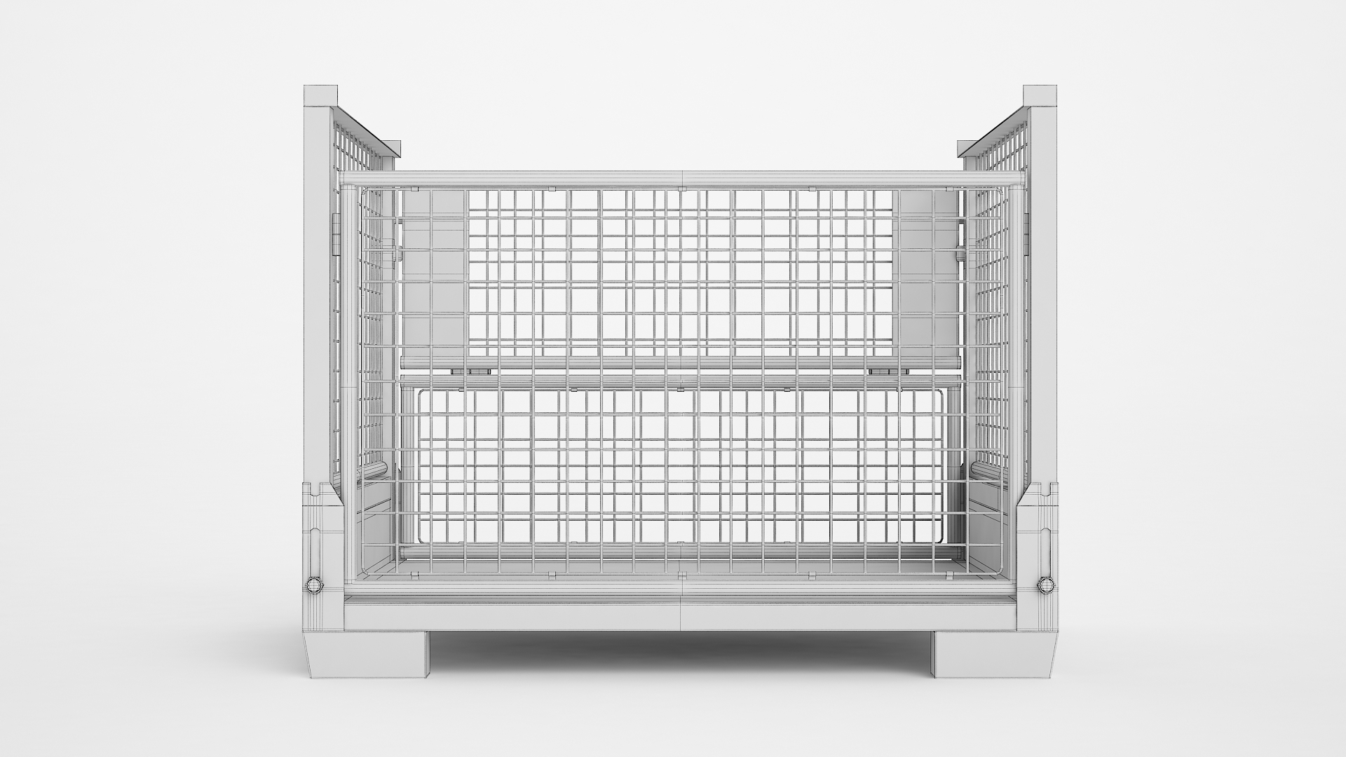 Collapsible Cage Pallet 01 3D Model - TurboSquid 2075631