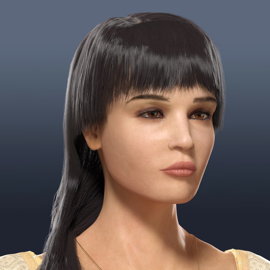 hairs princess 3d max