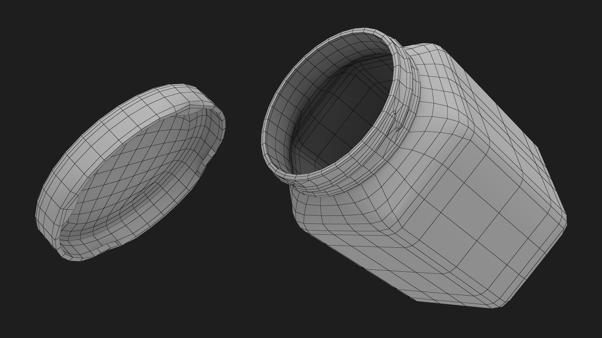 Hexagonal Glass Jar 3D Model - TurboSquid 2211675