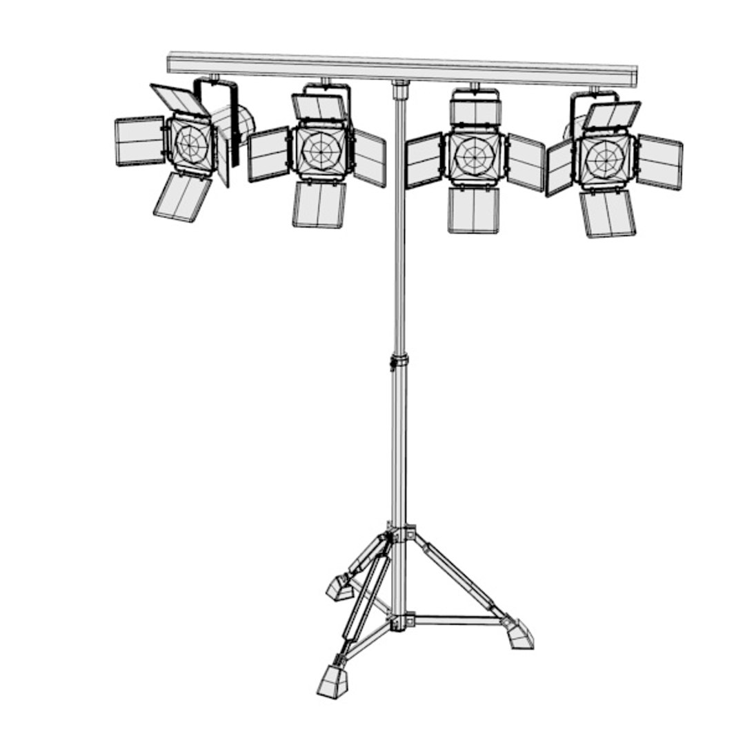 3d stage light model