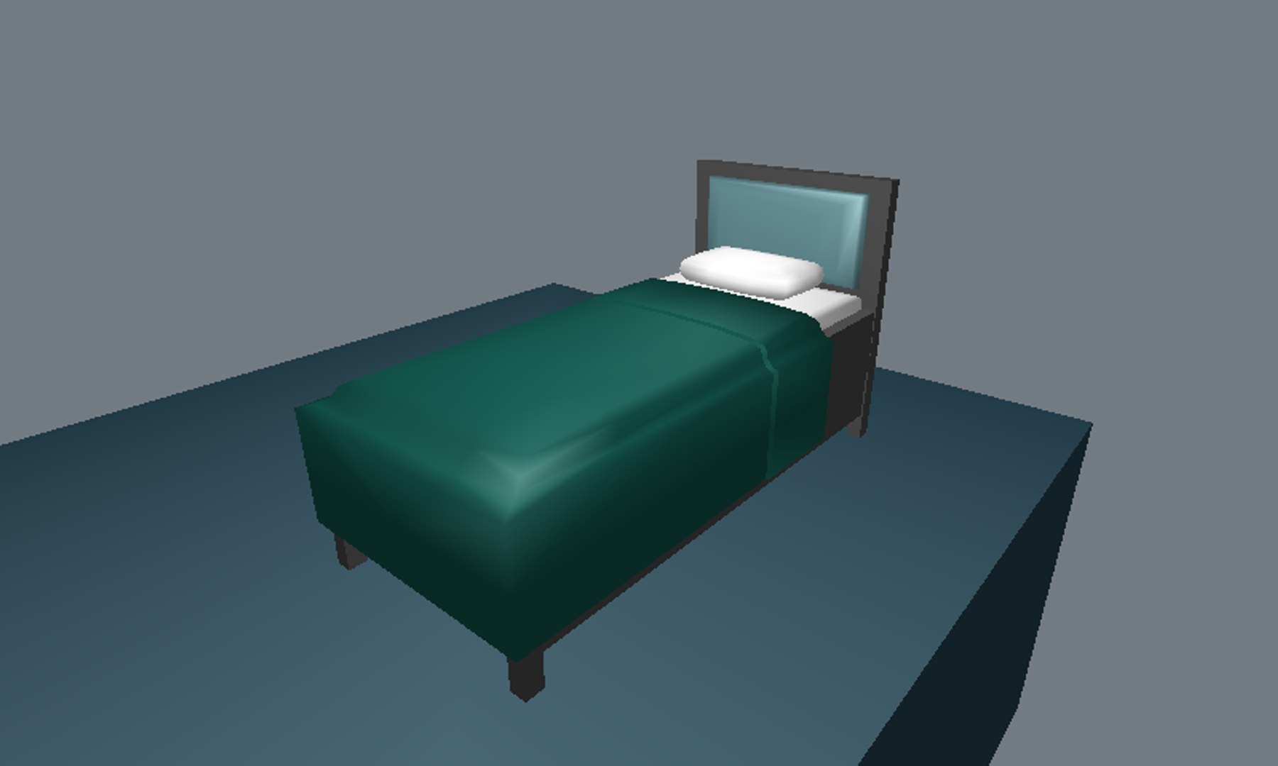 3D Model Simple Bed - TurboSquid 1445092