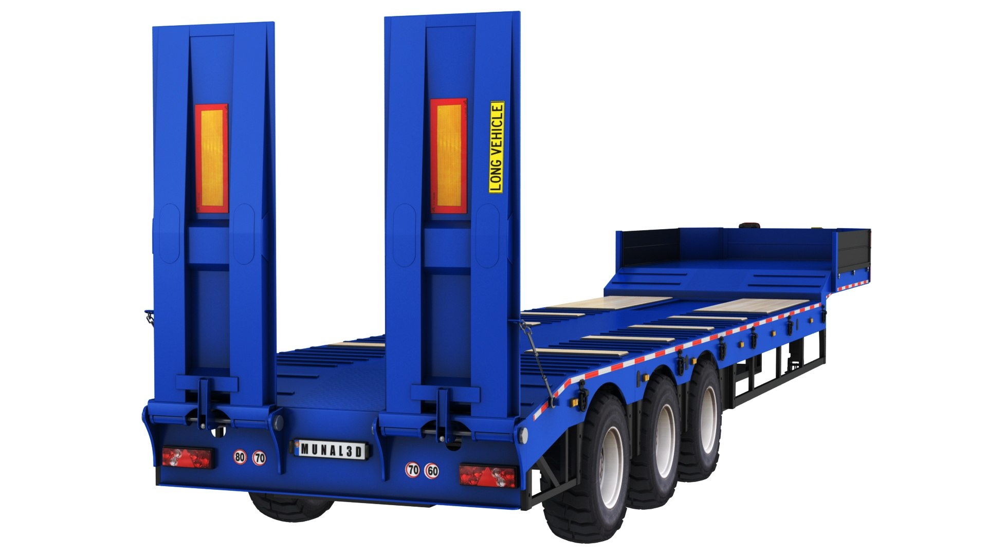 Lowbed Trailer Collection 4 In 1 3D Model - TurboSquid 2282100