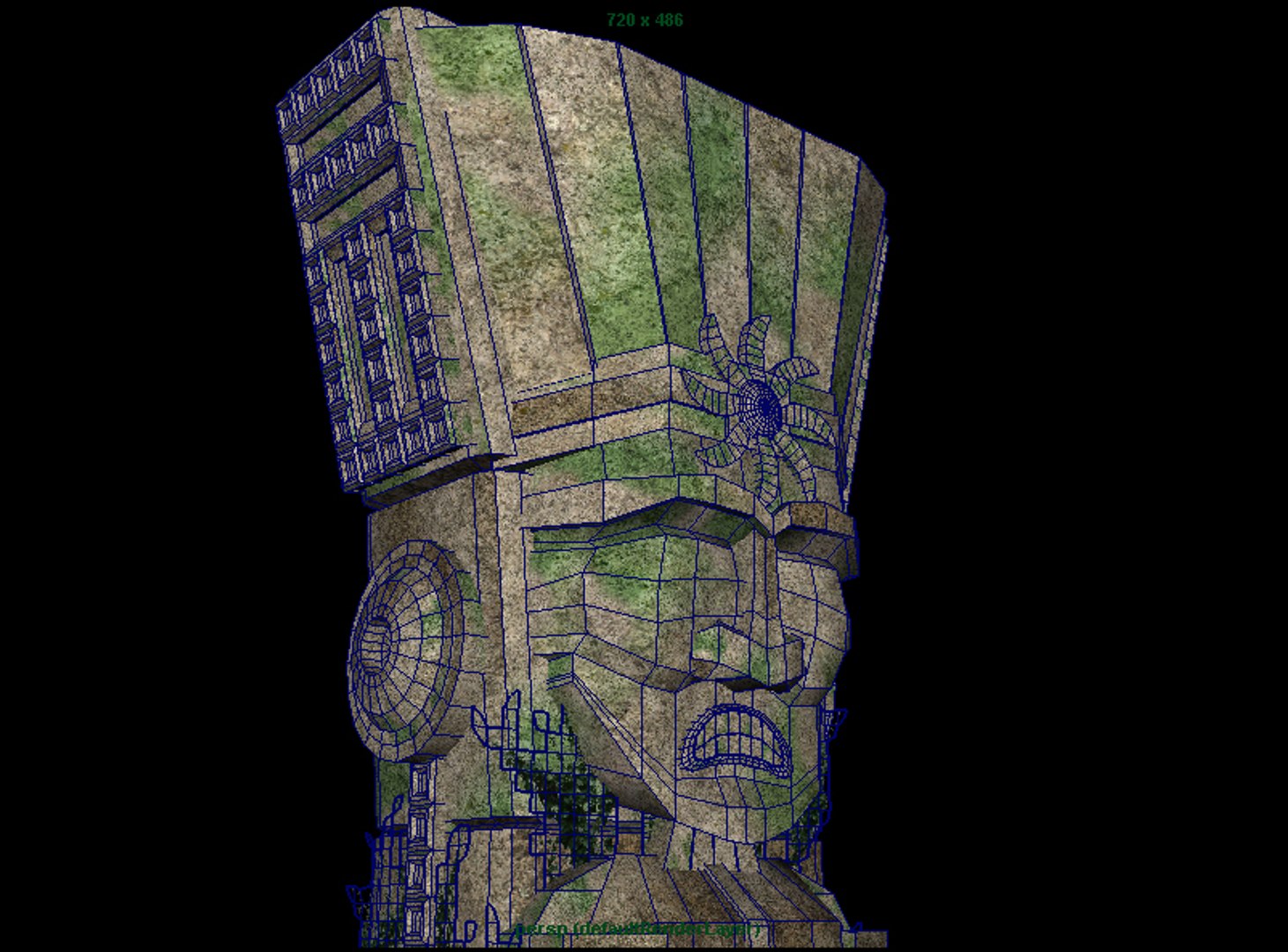 3d Stone Totem