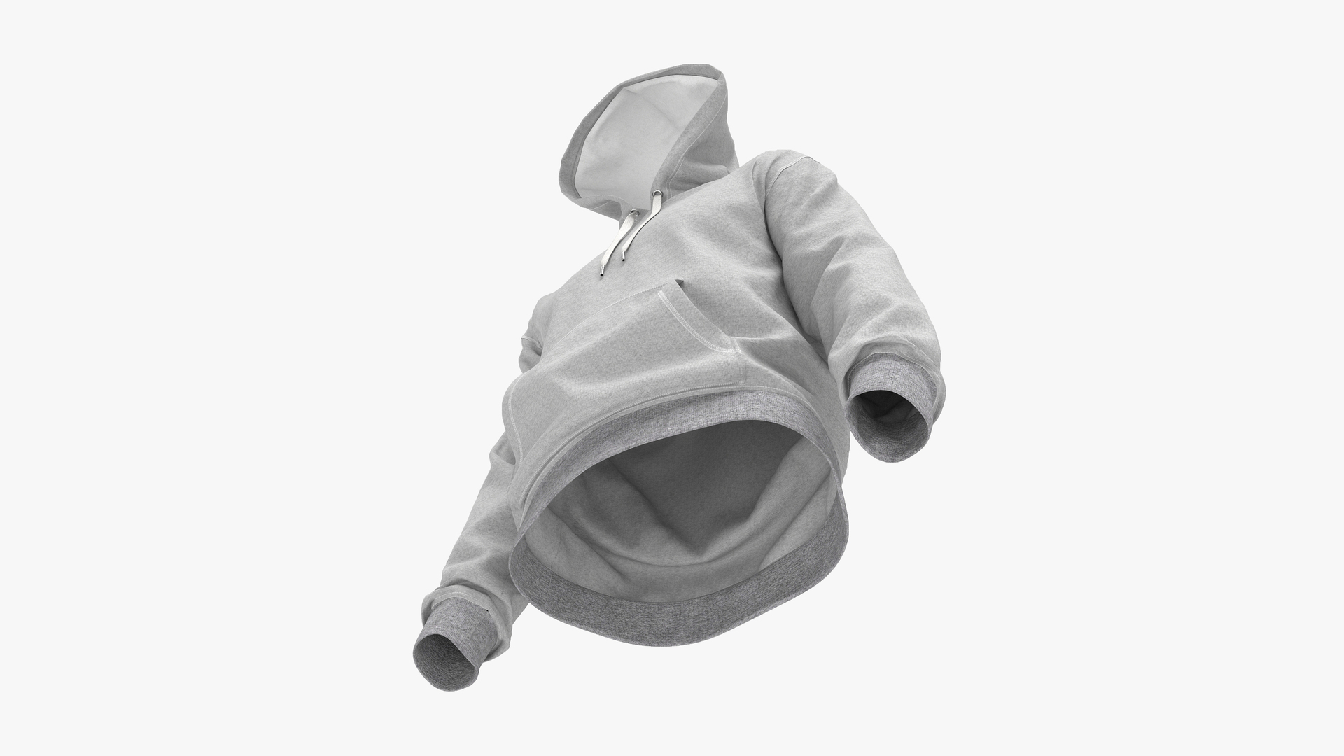 modelo 3d Sudadera con capucha desgastada realista en 3D Modelo de ...