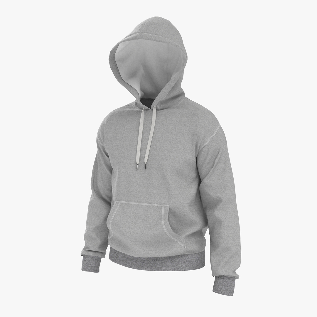 modelo 3d Sudadera con capucha desgastada realista en 3D Modelo de ...