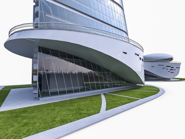 High-rise Office Building 02 3D - TurboSquid 1751196