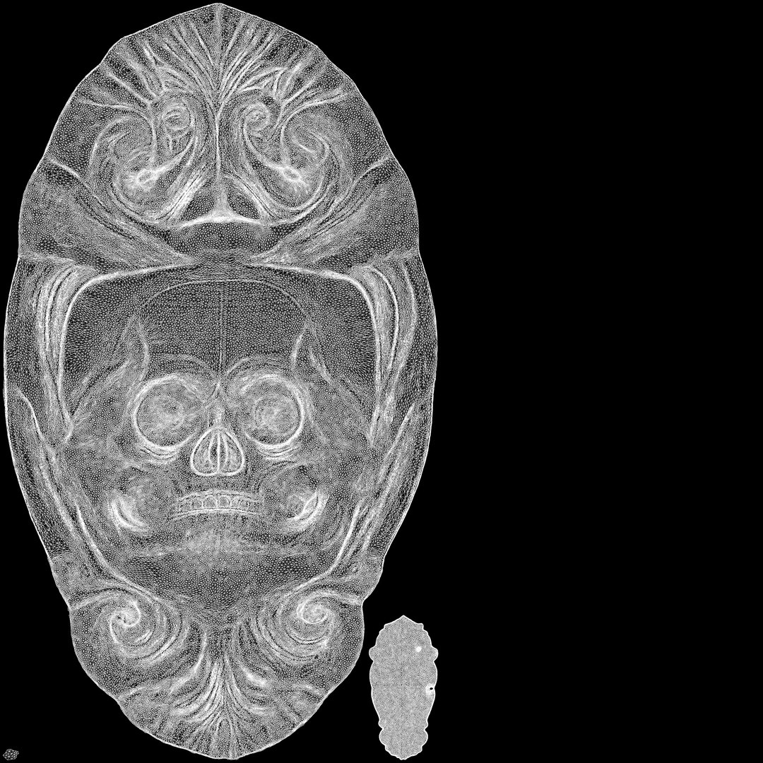 3D 4 Zombie Skull Reliefs Collection Model - TurboSquid 2281418