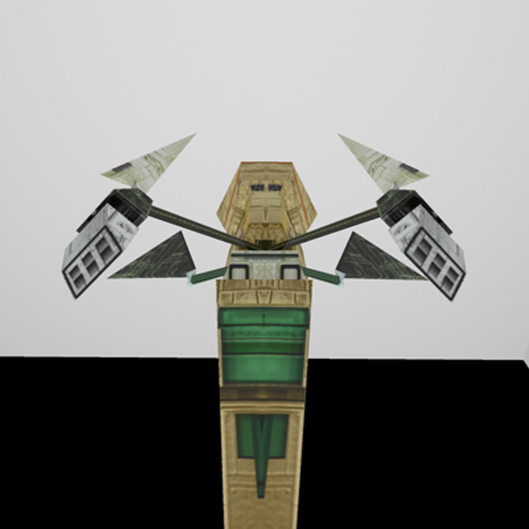 3d Sci-fi Alien Set Model