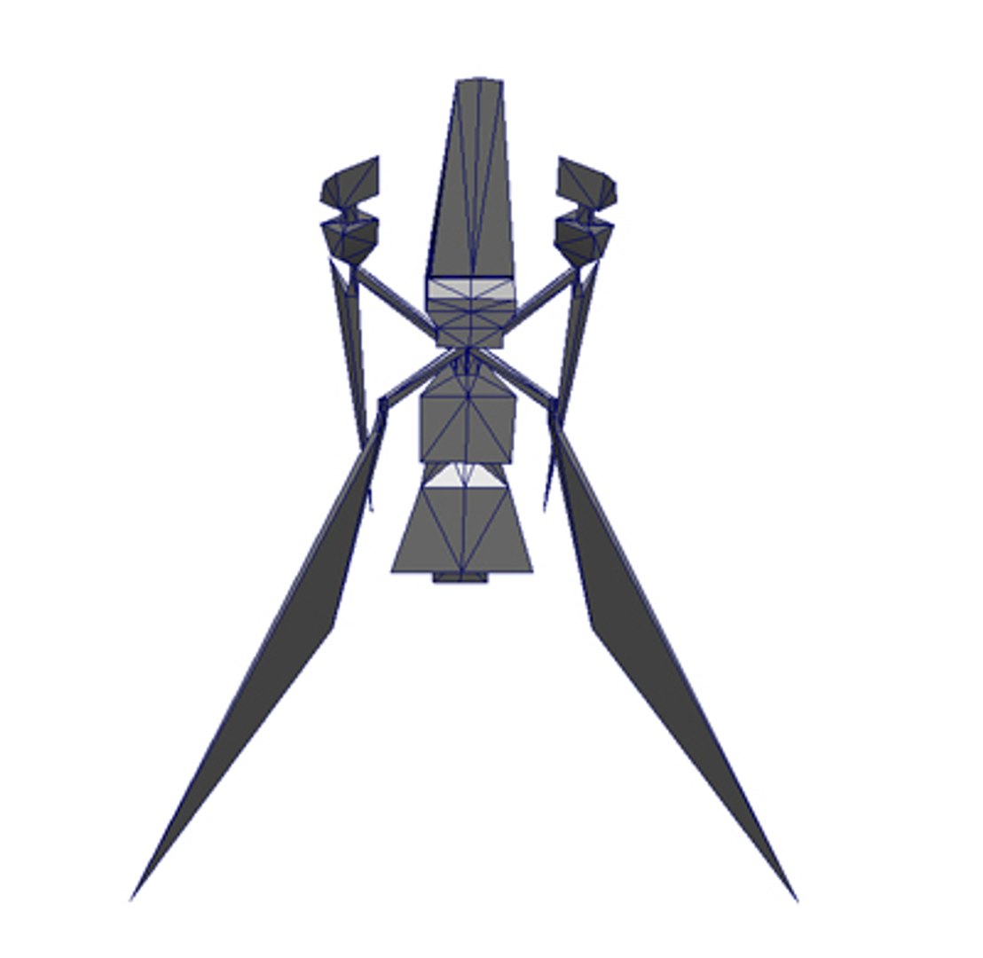 3d Sci-fi Alien Set Model