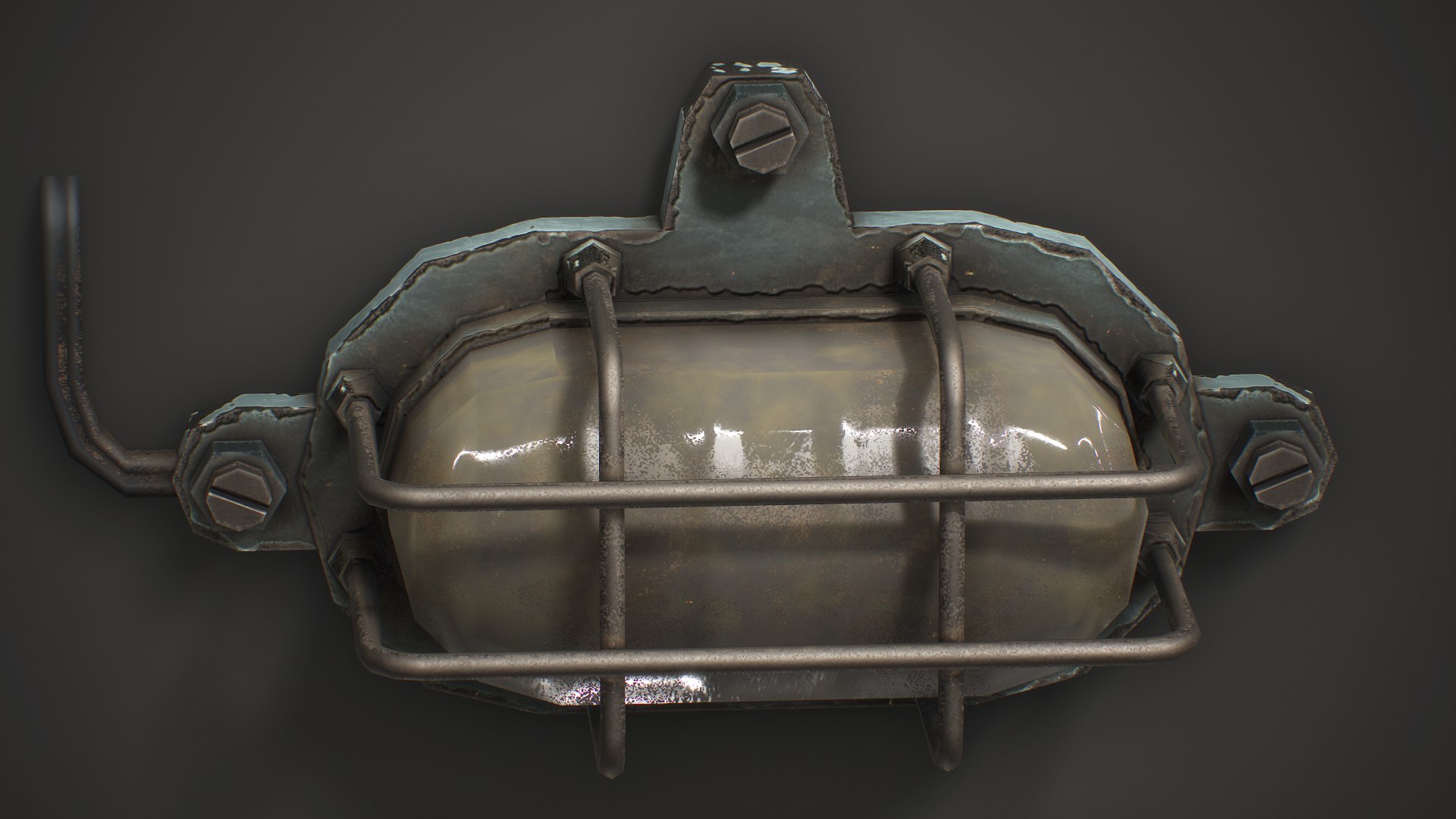 3D Bunker Wall Lamp - PBR Game Ready Model - TurboSquid 2038642