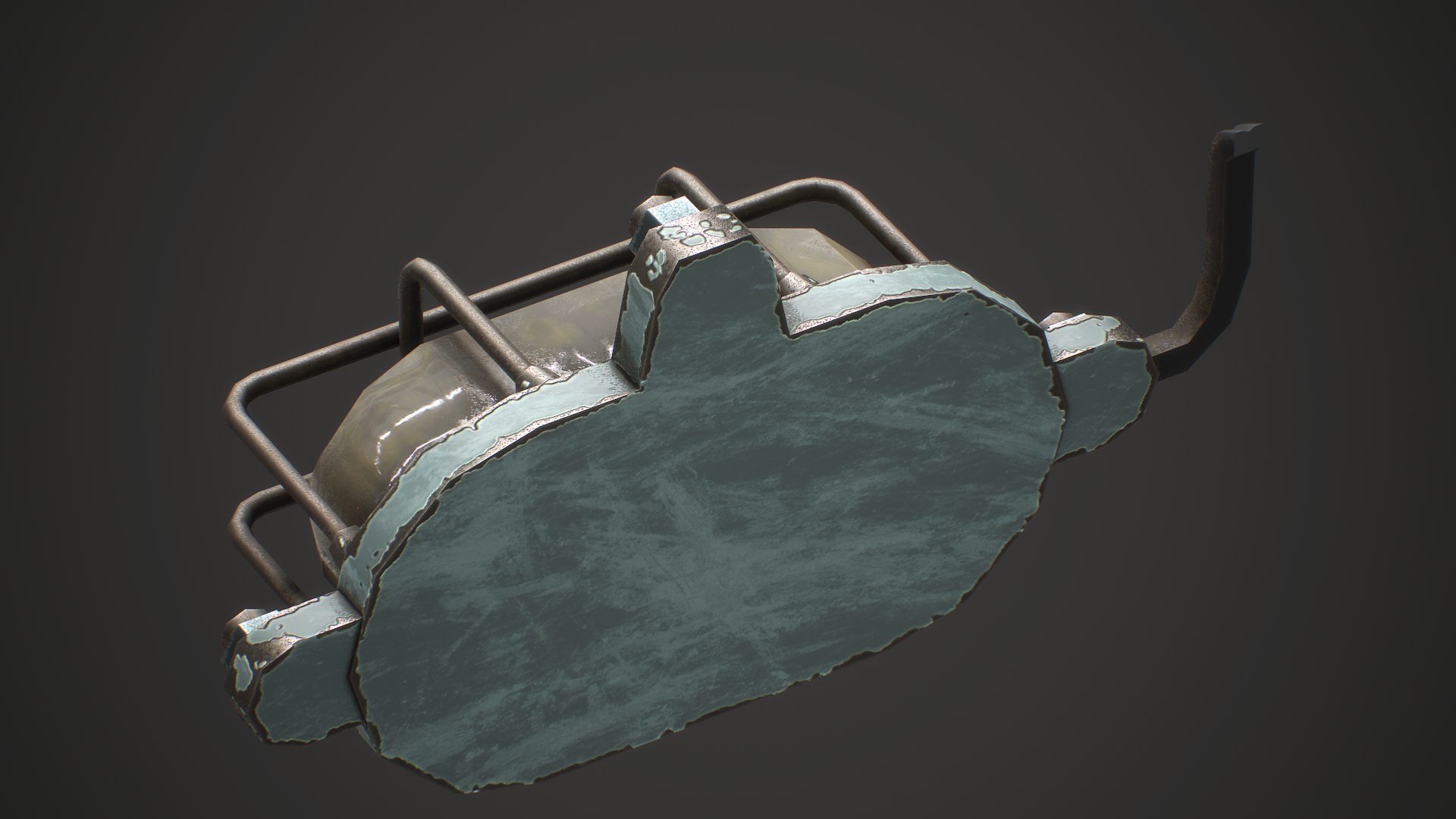 3D Bunker Wall Lamp - PBR Game Ready Model - TurboSquid 2038642