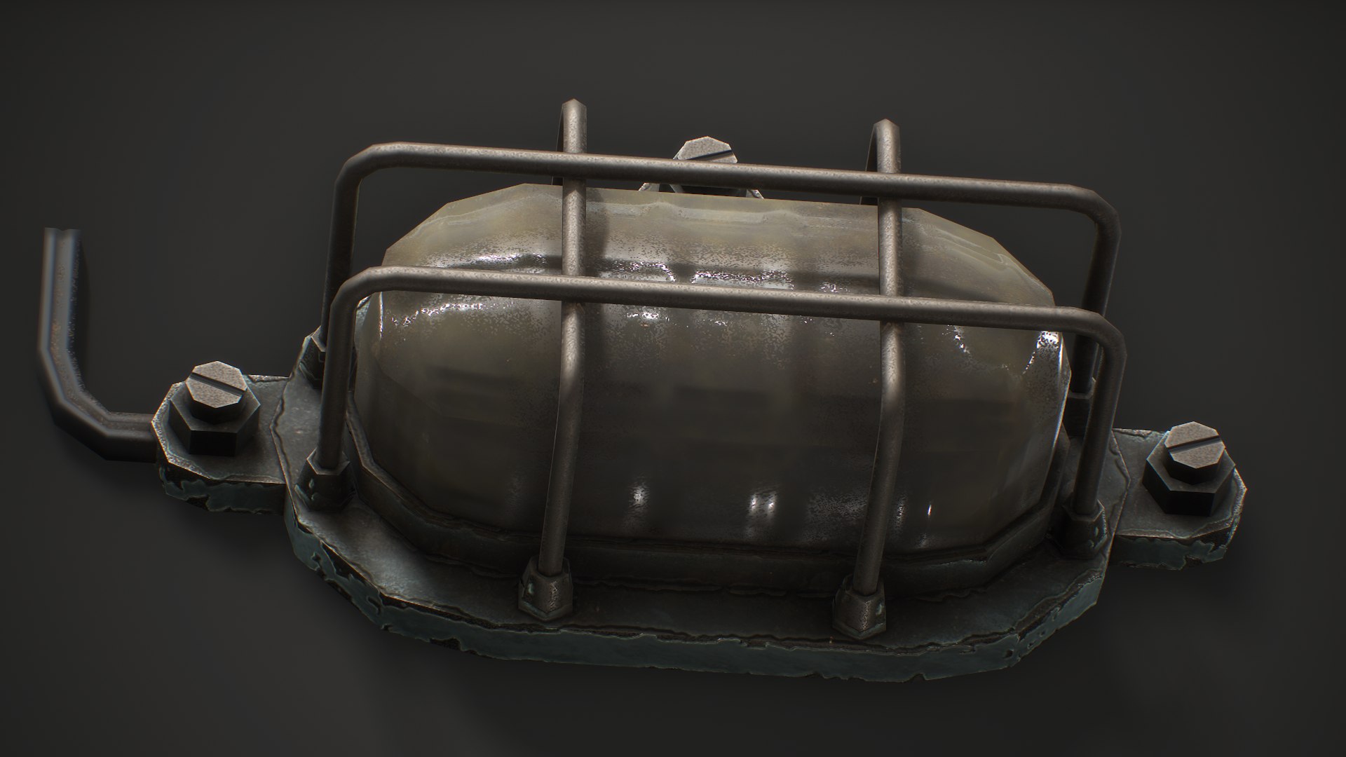 3D Bunker Wall Lamp - PBR Game Ready Model - TurboSquid 2038642