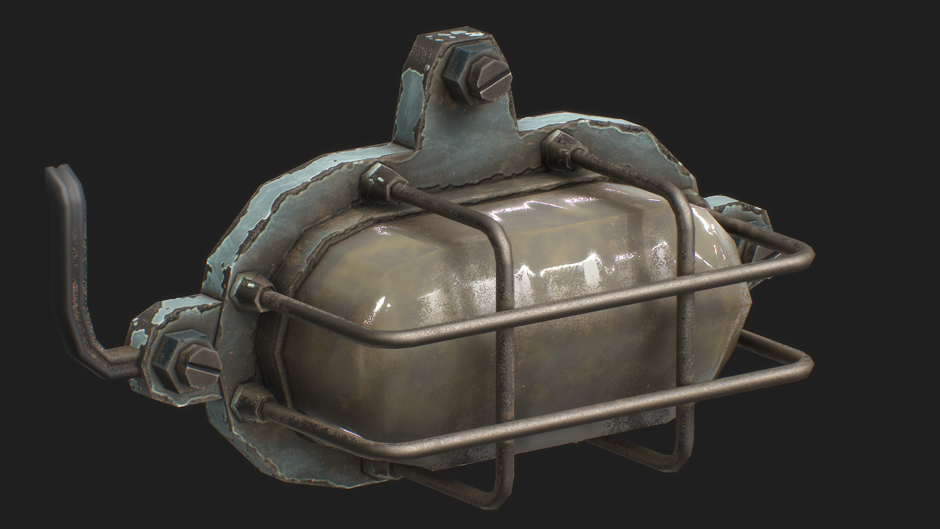 3D Bunker Wall Lamp - PBR Game Ready Model - TurboSquid 2038642