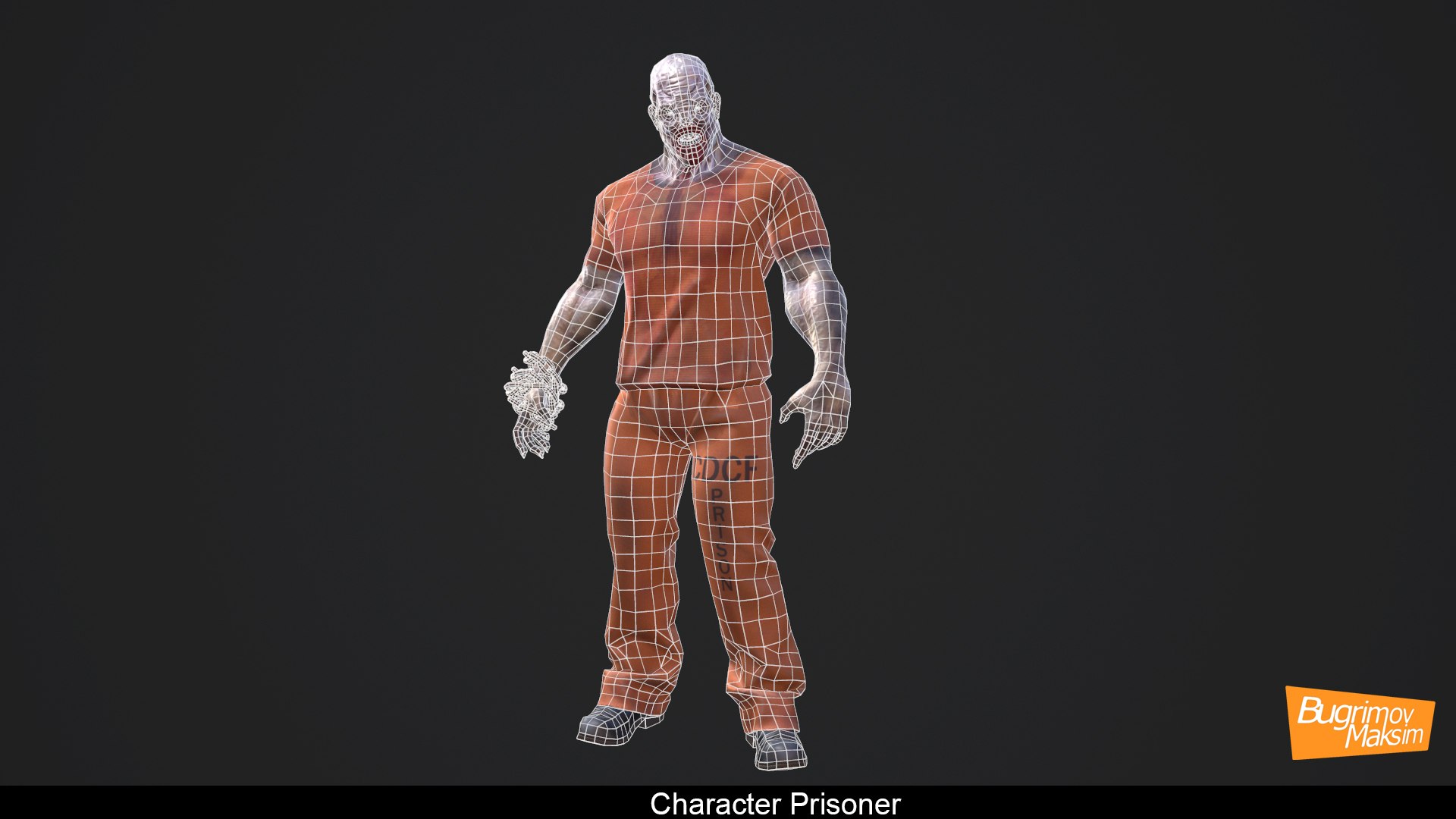 Character Prisoner 3d Model