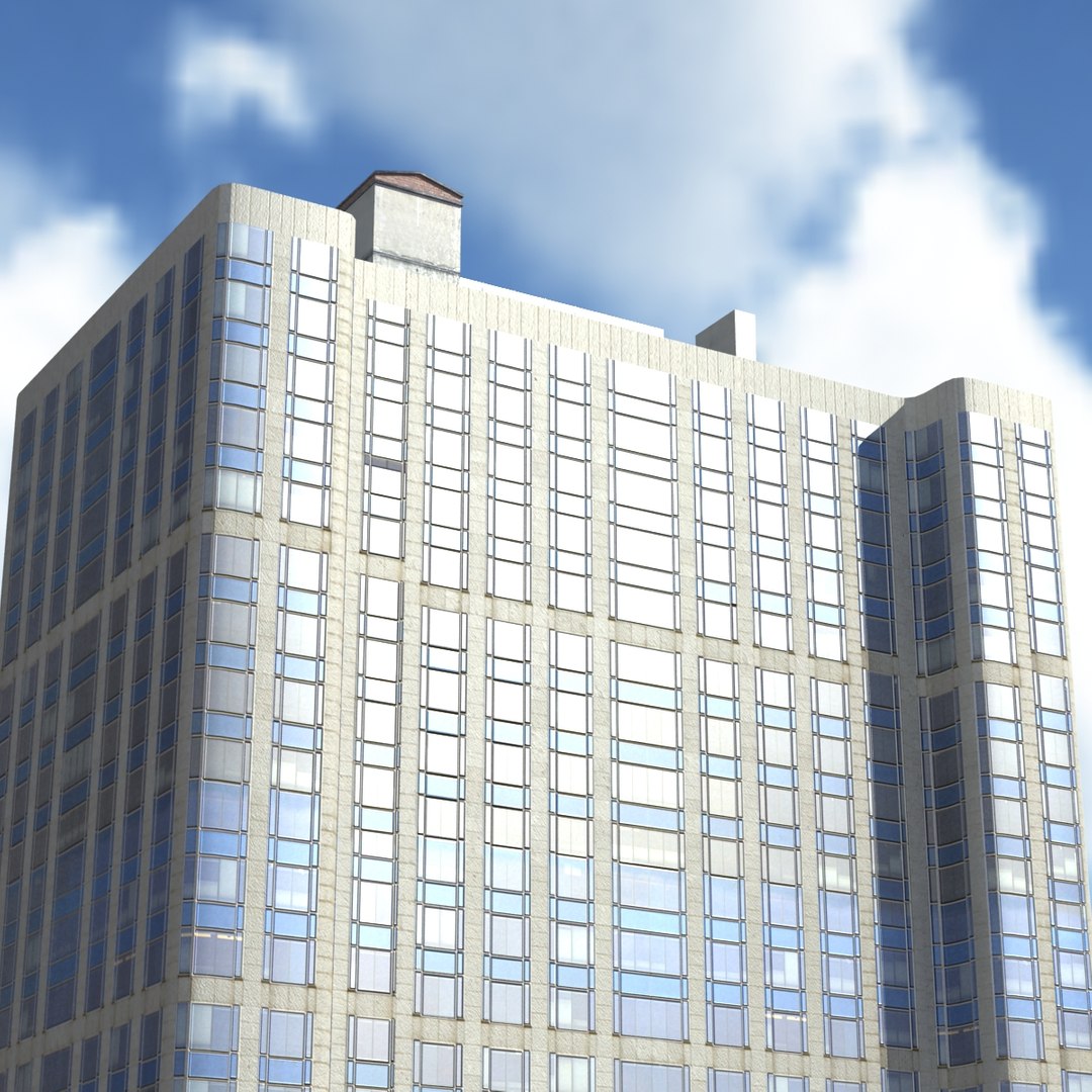 3d model high-rise building