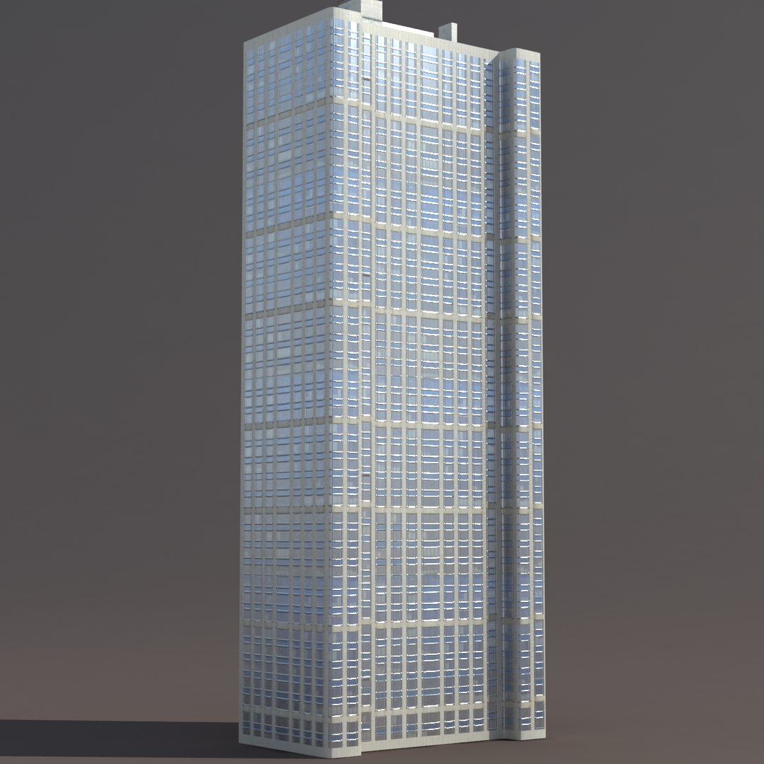 3d model high-rise building
