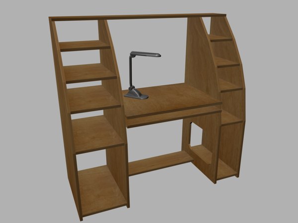 computer desk 3d model
