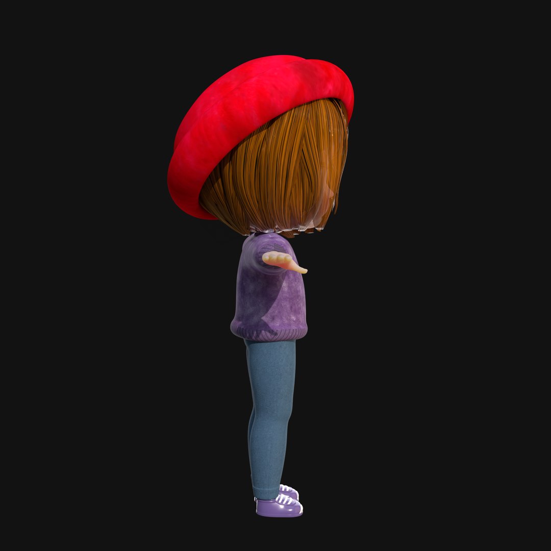 Cartoon Boy and Girl Rigged model - TurboSquid 2179445