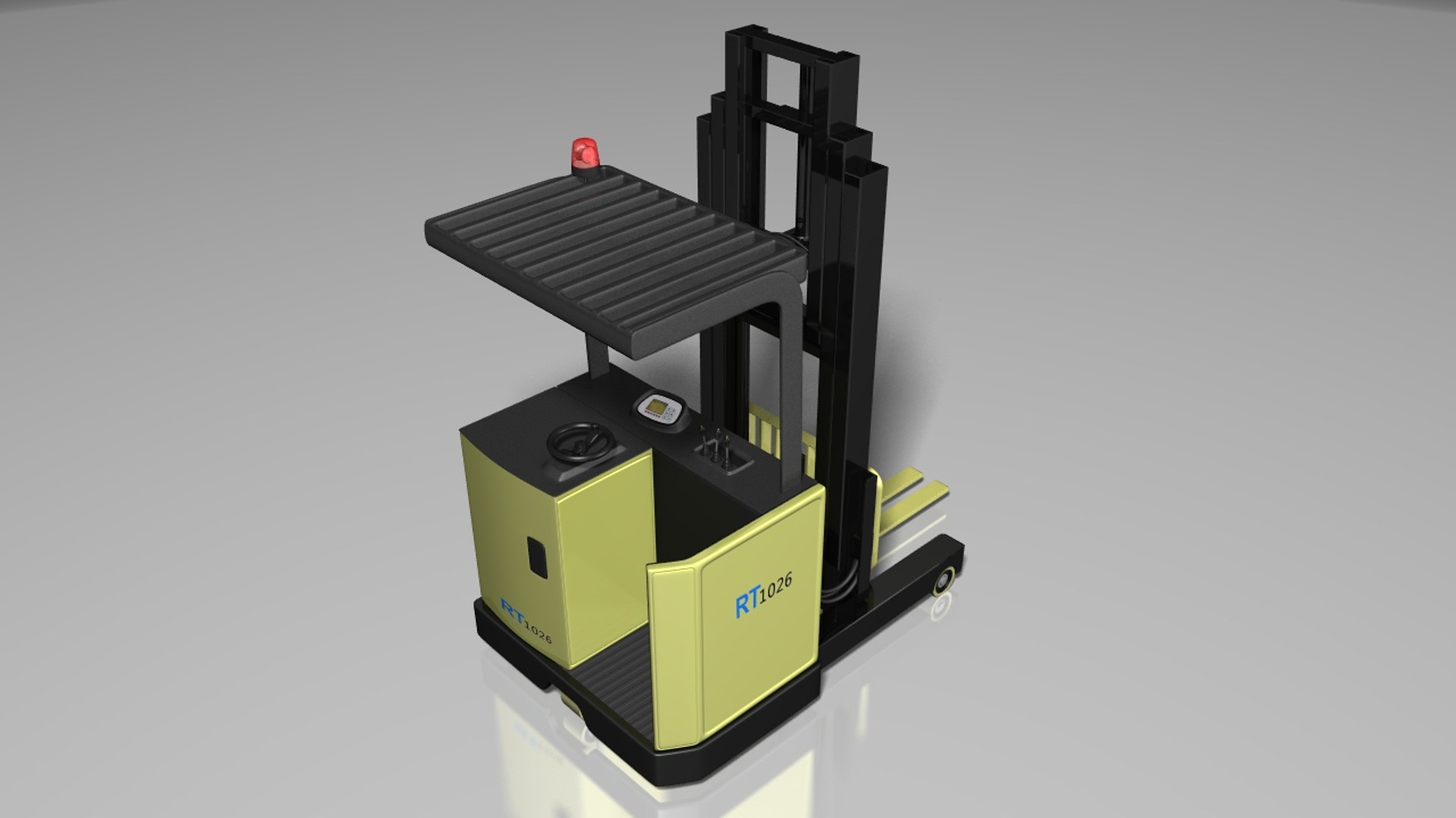 3d Industrial Reach Truck Model
