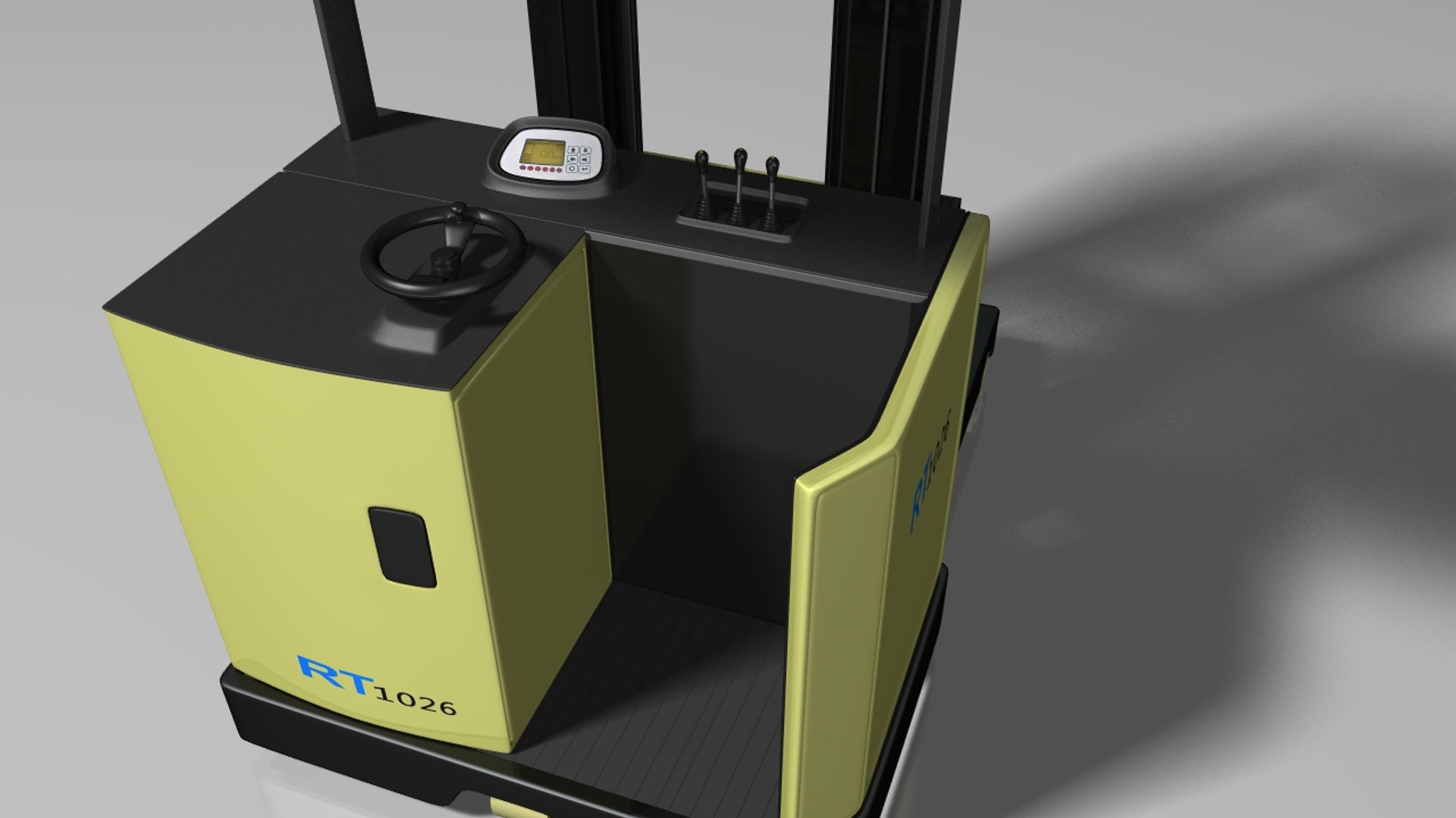3d Industrial Reach Truck Model
