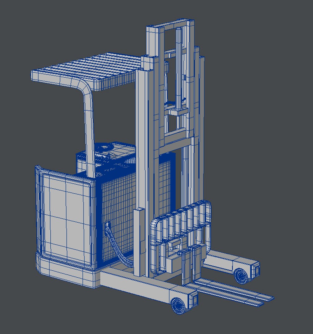3d Industrial Reach Truck Model