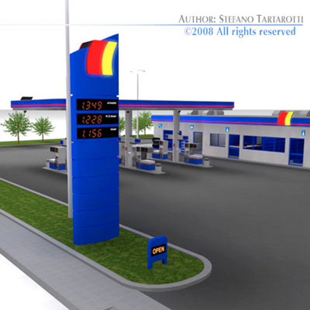 3d Gas Station