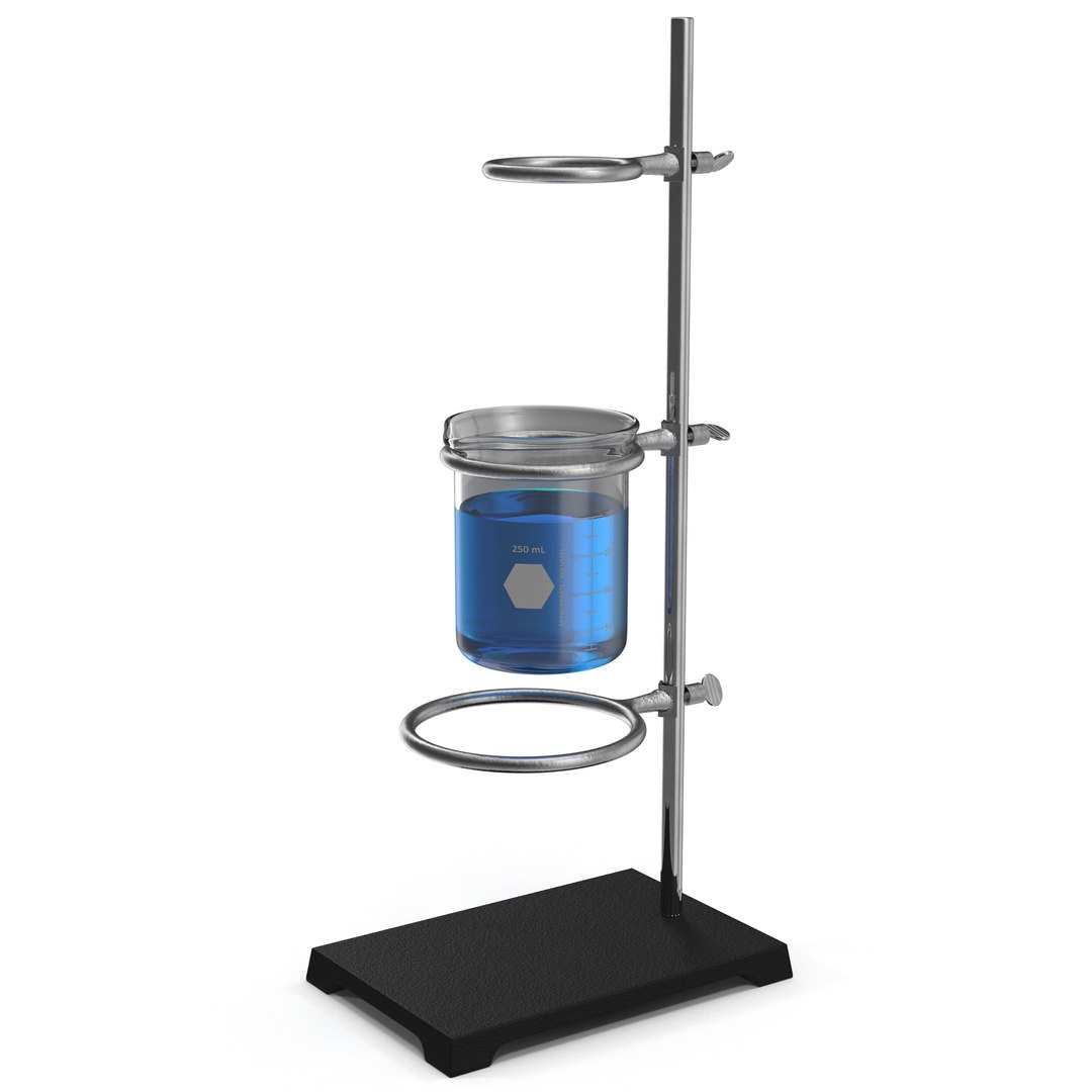 3ds Max Ring Stand Beaker 250ml