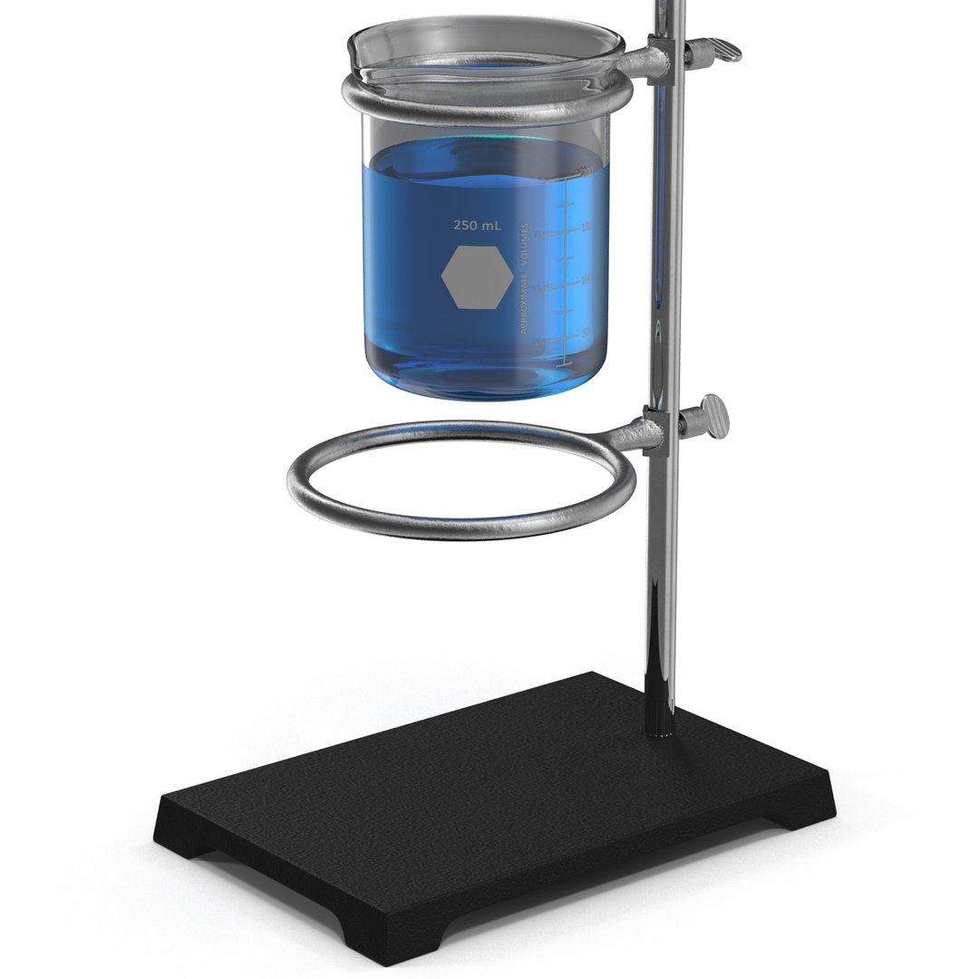 3ds Max Ring Stand Beaker 250ml