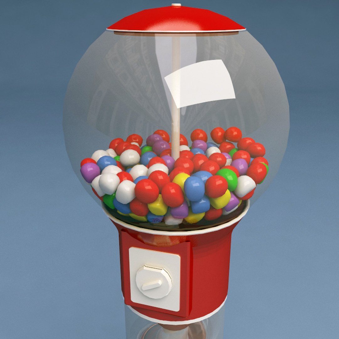 3d gumball machine model